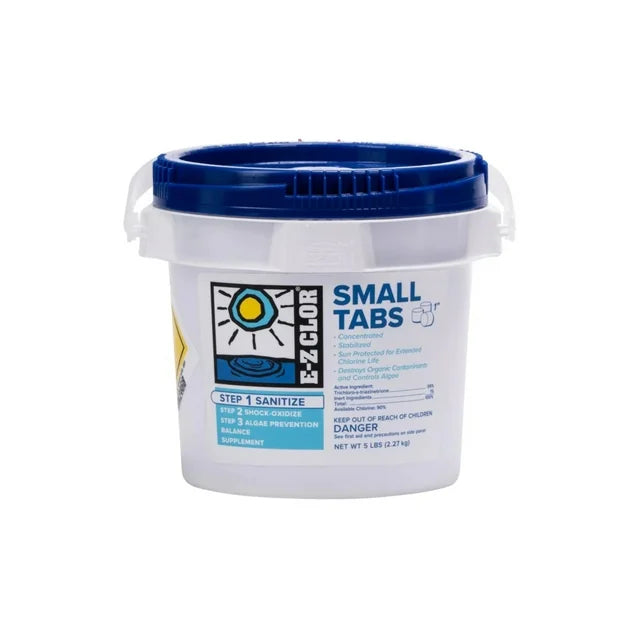EZ-CLOR - 1" CHLORINE TABS - 5LB DRUM – SuntekOnline