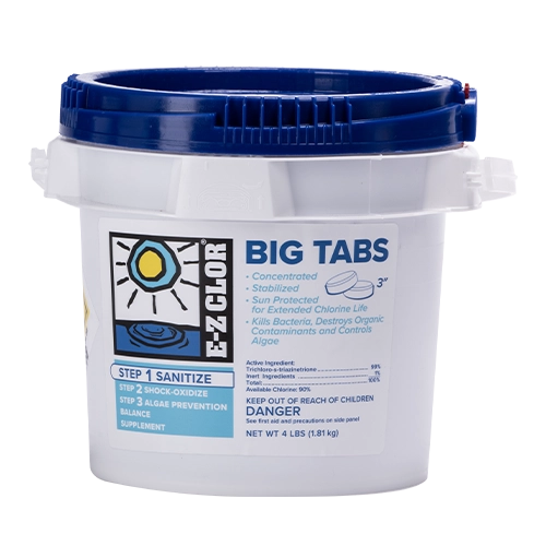 EZ-CLOR - 3" CHLORINE TABS - 4LB DRUM – SuntekOnline